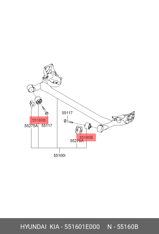 Hyundai / KIA 551601E000 551601E000