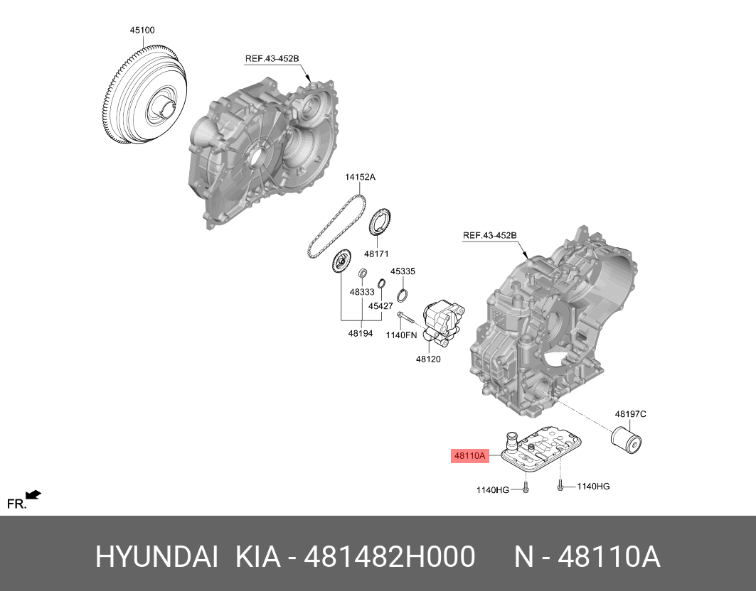 Hyundai / KIA 481482H000 481482H000