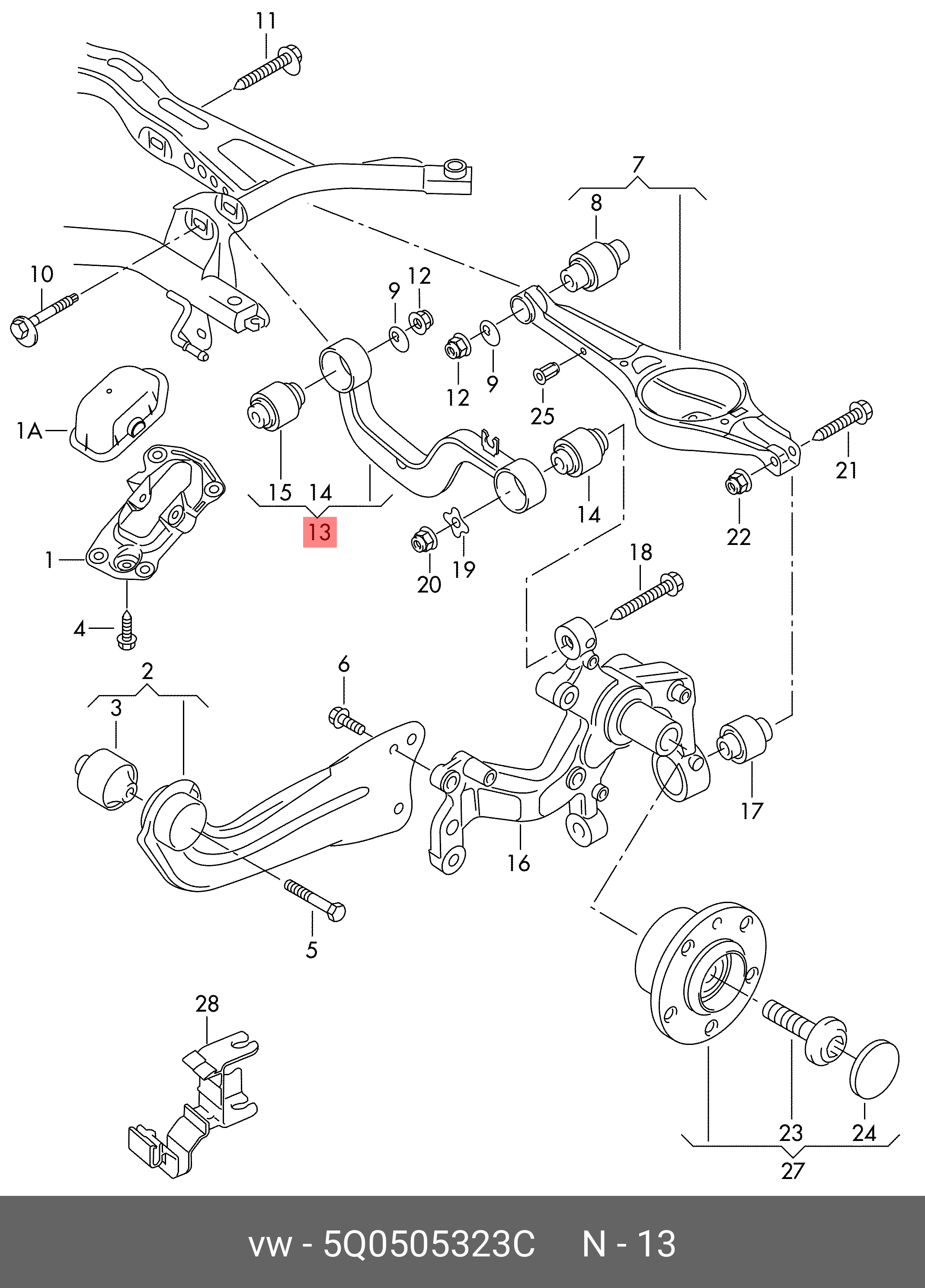 VAG 5Q0 505 323 C 5Q0 505 323 C,1K0 505 323 N,5Q0 505 323 D