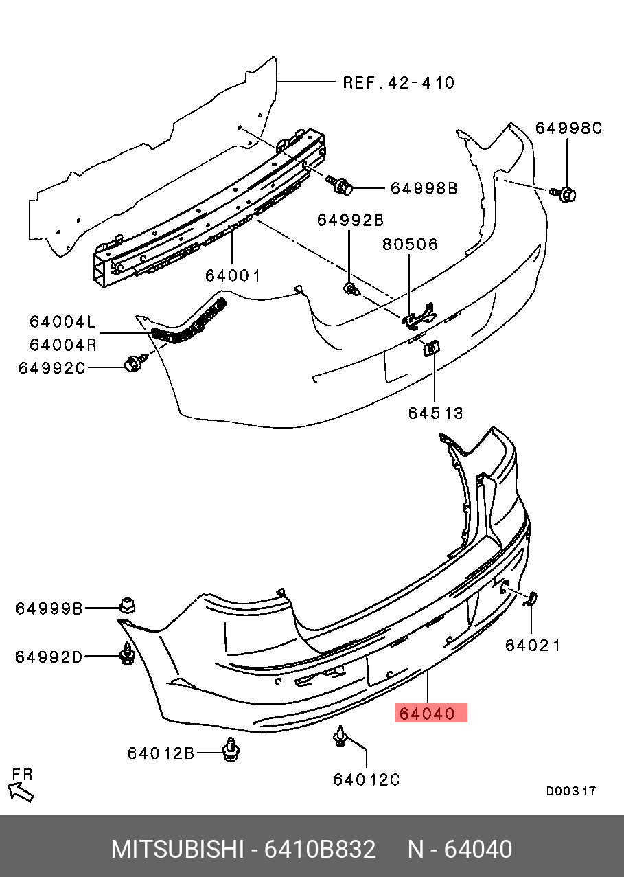 MITSUBISHI 6410B832 6410B832