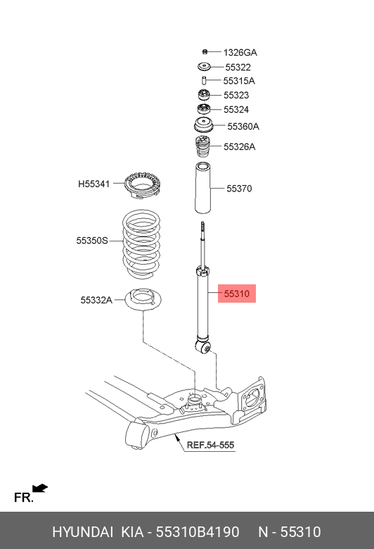 HYUNDAI 55310-B4190 55310-B4150,55310B4190