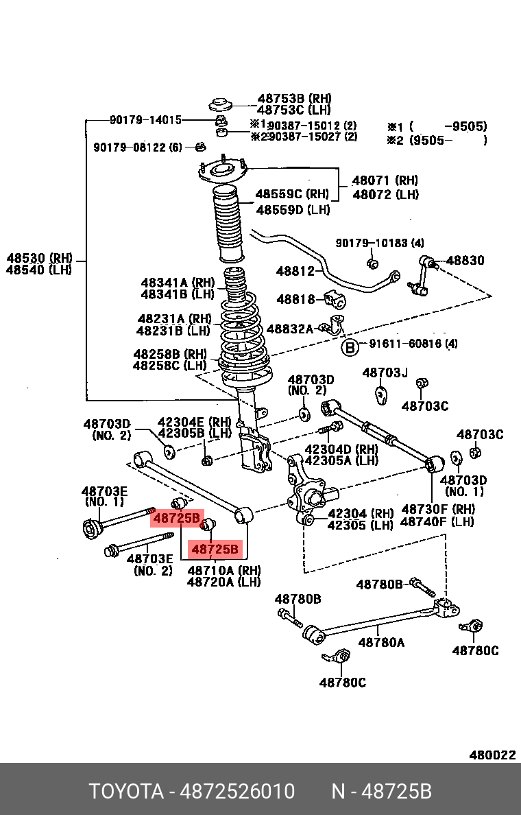 TOYOTA 4872526010 4872526010