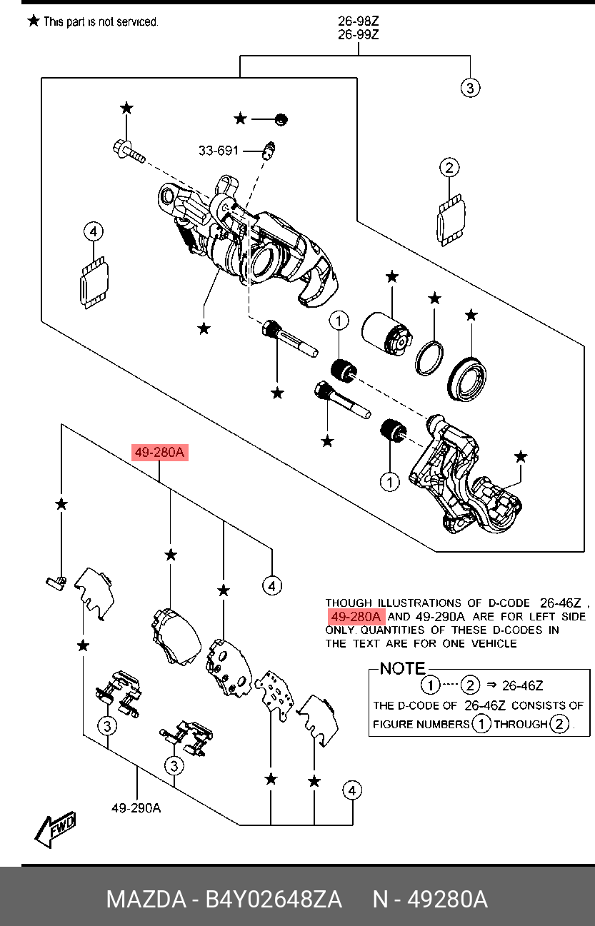 MAZDA B4Y0-26-48ZA B4Y0-26-48ZA
