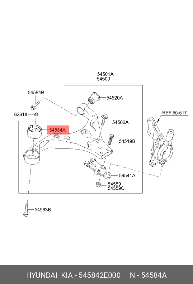 HYUNDAI 54584-2E000 54584-1G000,54584-4L000