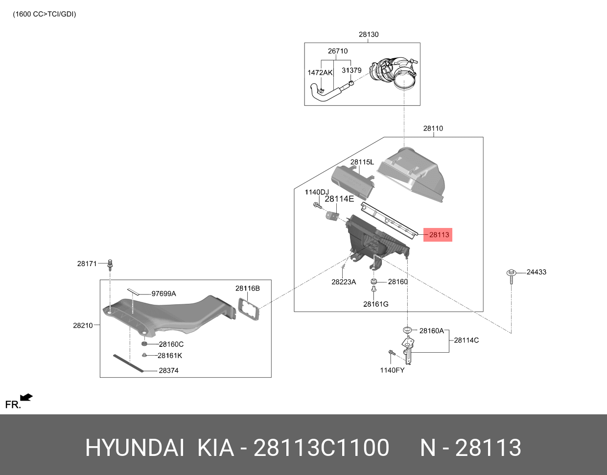 HYUNDAI 28113-C1100 28113-C1100,28113-C1100