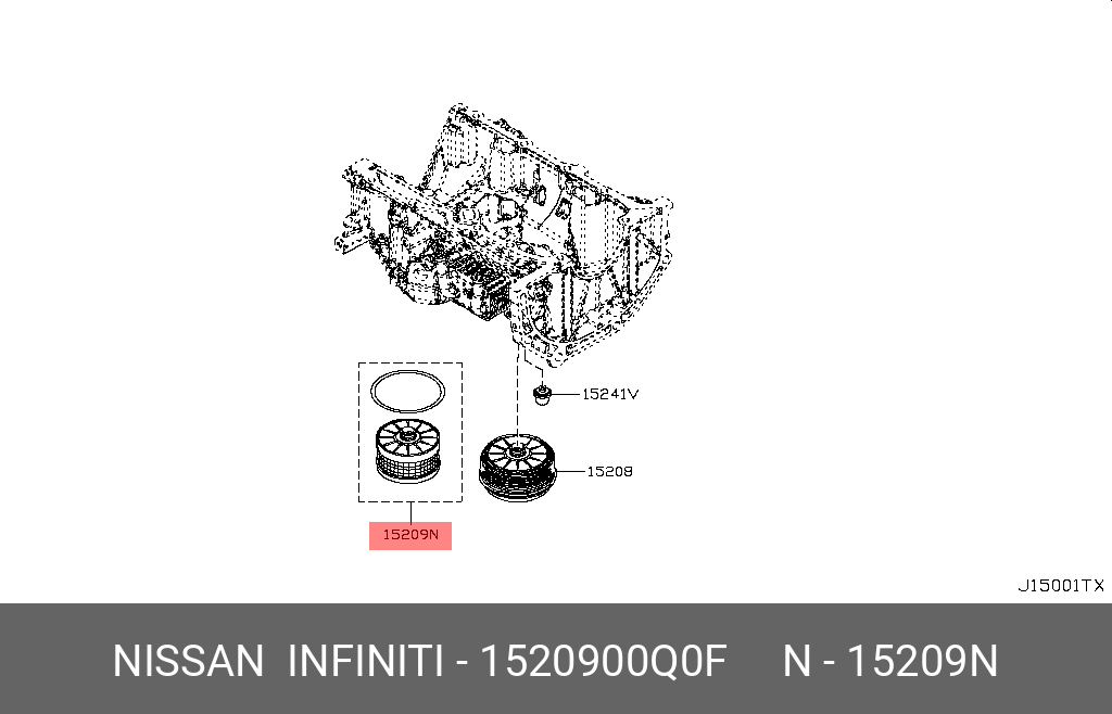 NISSAN 15209-00Q0F 15209-00Q0F,15208-00Q1E,15 20 950 84R