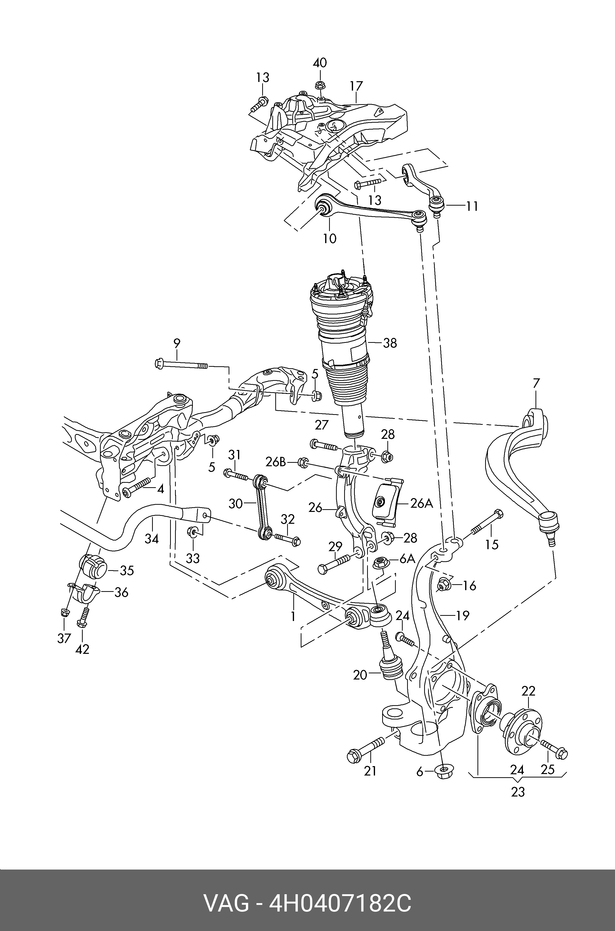 VAG 4H0 407 182 C 4H0 407 182 B,4H0 407 182 C