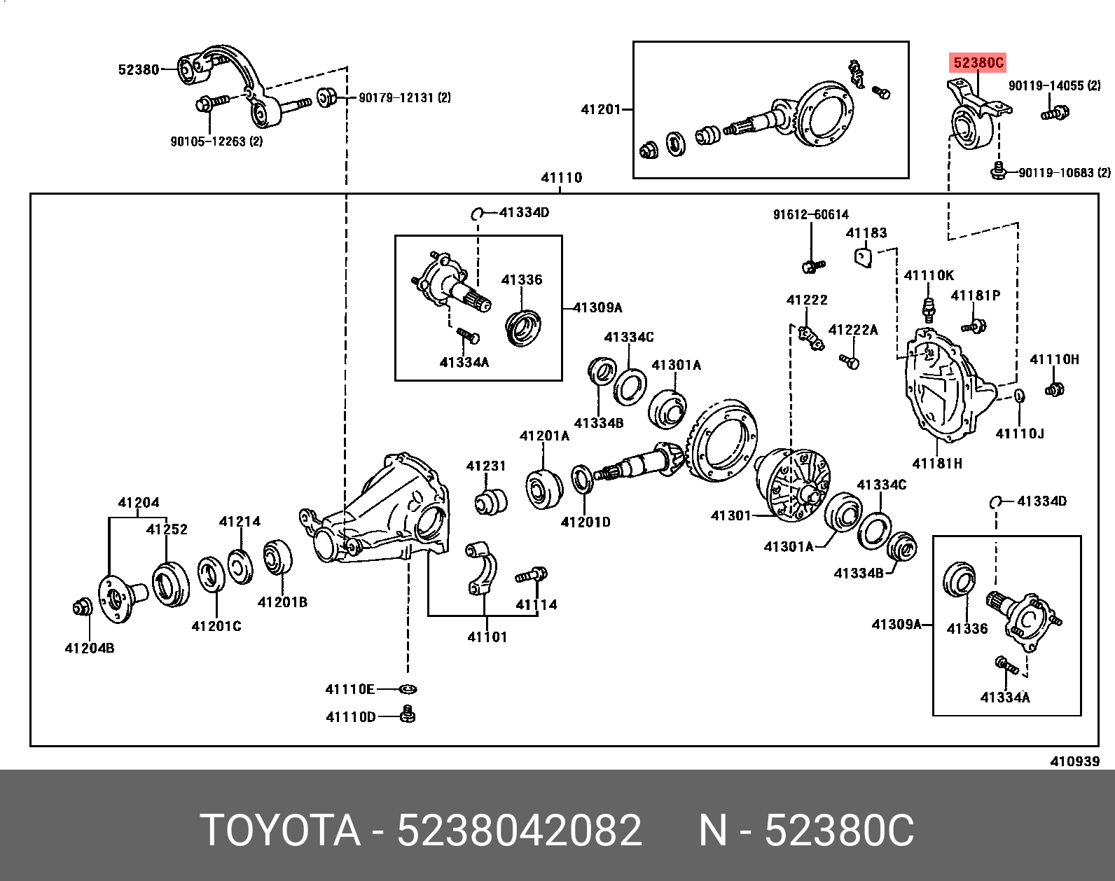 TOYOTA 52380-42082 52380-42080