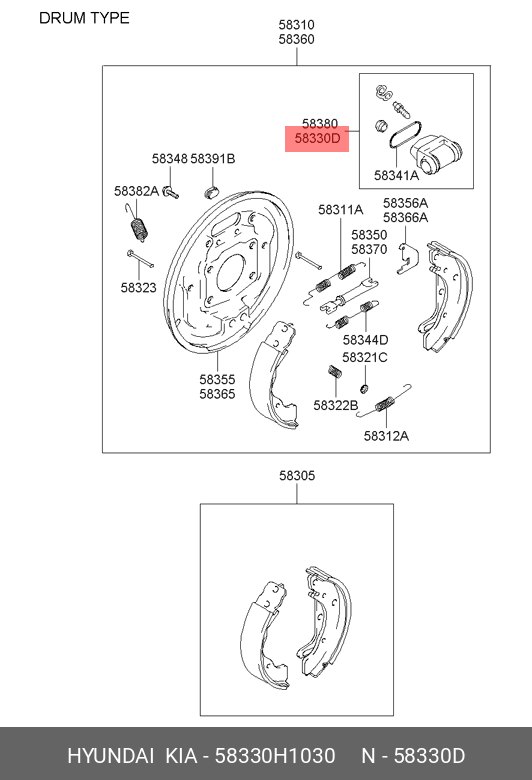 HYUNDAI 58330-H1030 HR232029,58330-H1030
