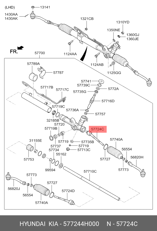 HYUNDAI 57724-4H000 57724-4H000