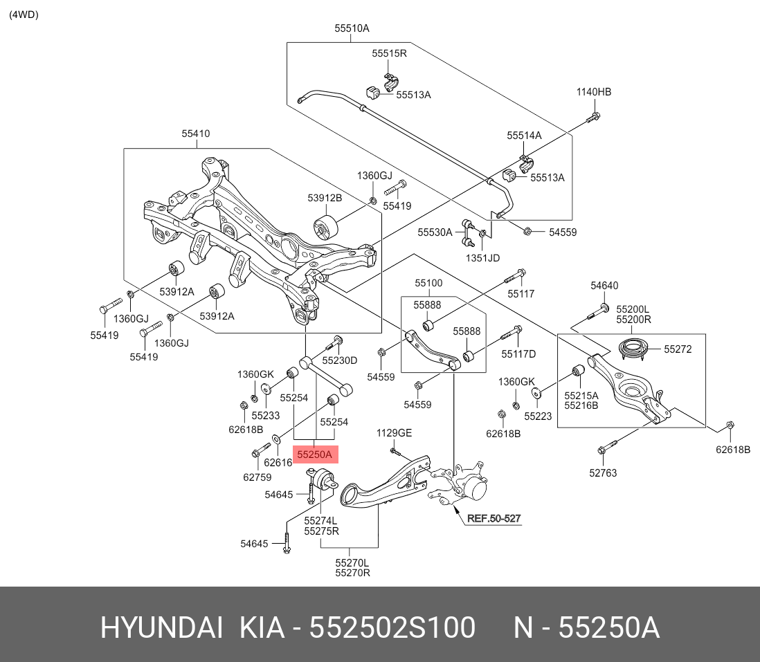 HYUNDAI 55250-2S100 55250-2S100,55250-3W100