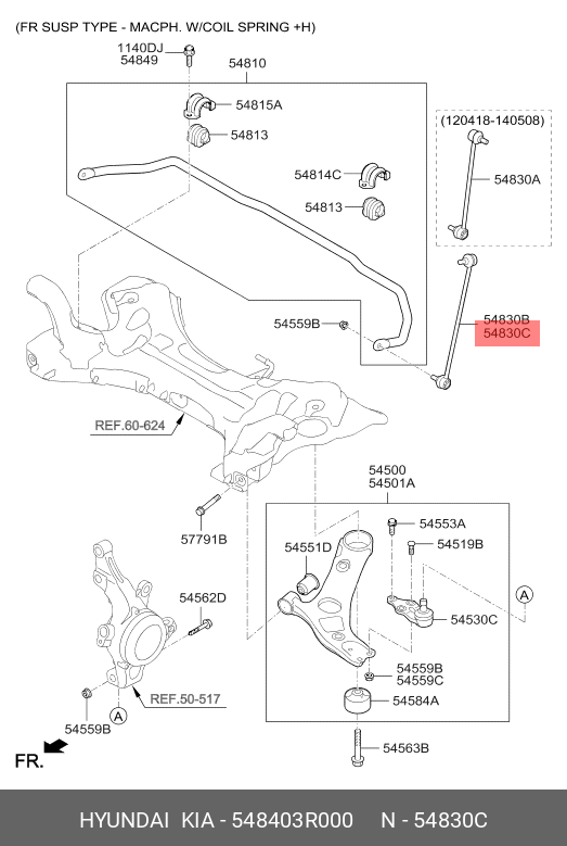 HYUNDAI 54840-3R000 54840-3R000