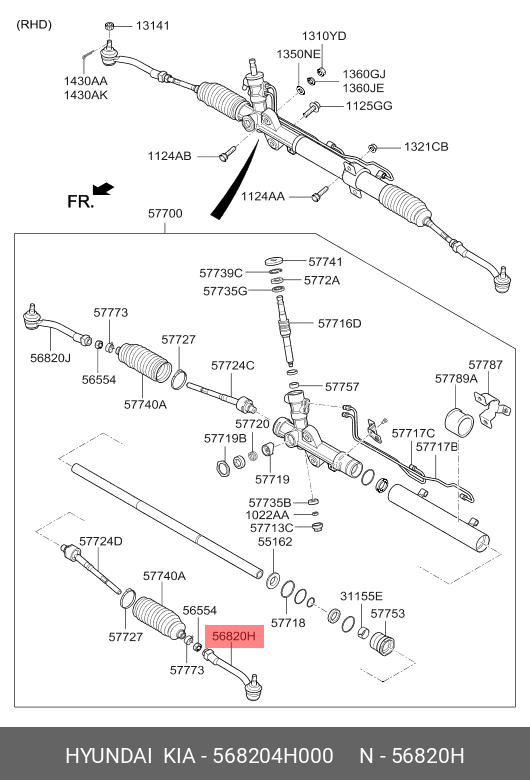 HYUNDAI 56820-4H000 56820-4H000