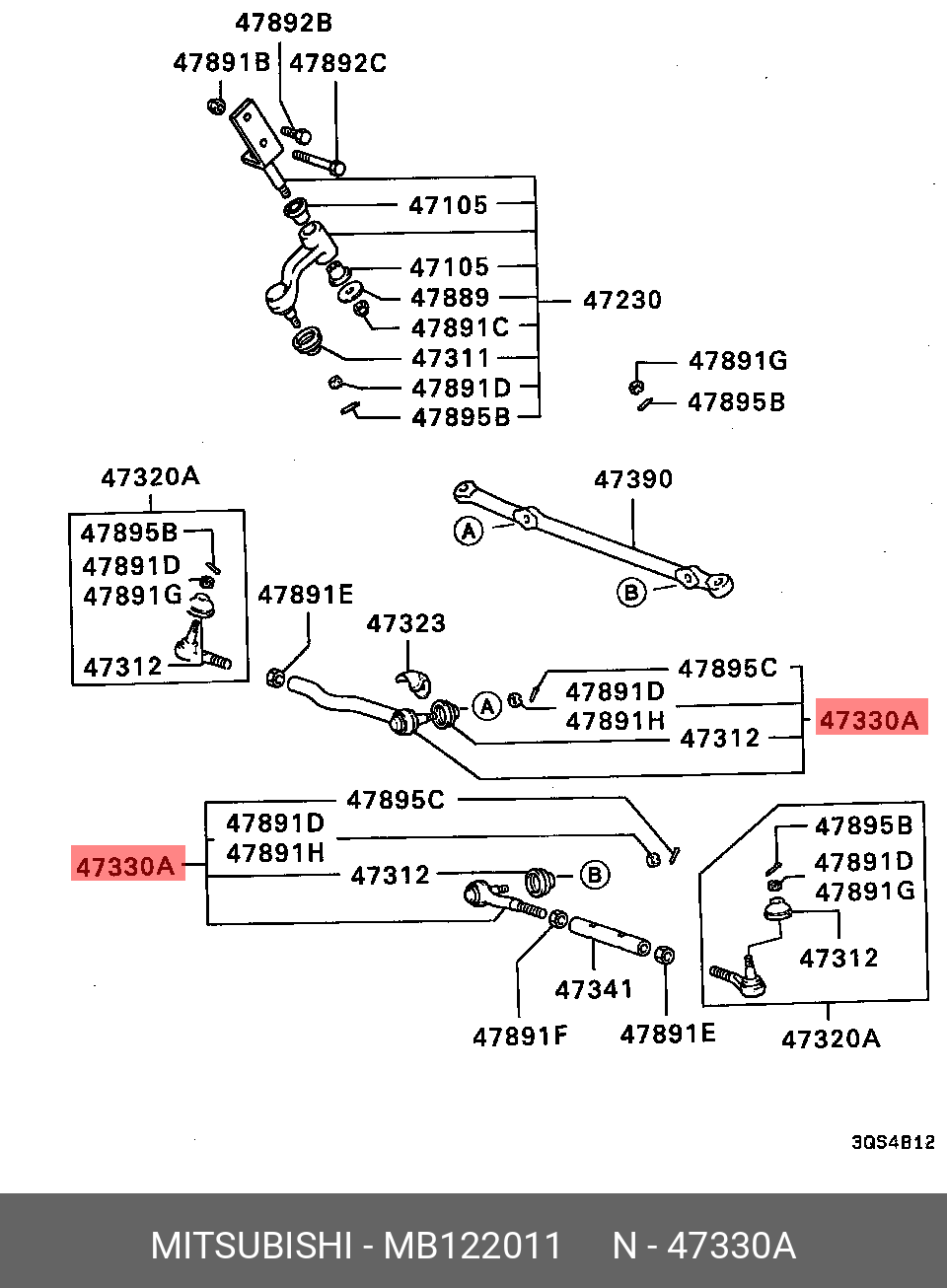 MITSUBISHI MB-122011 MB-122011,MB-122012