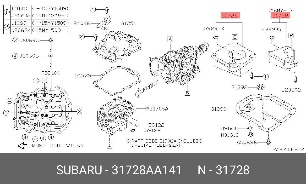 SUBARU 31728AA141 31728AA141