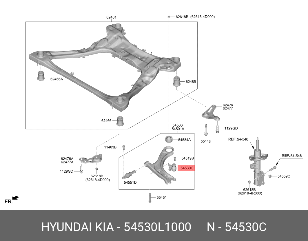 Hyundai / KIA 54530-L1000 54530-L1000