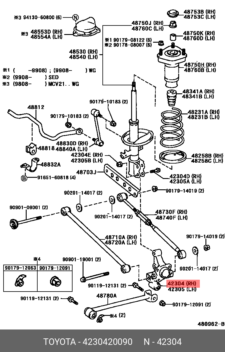 TOYOTA 42304-20090 42304-20090