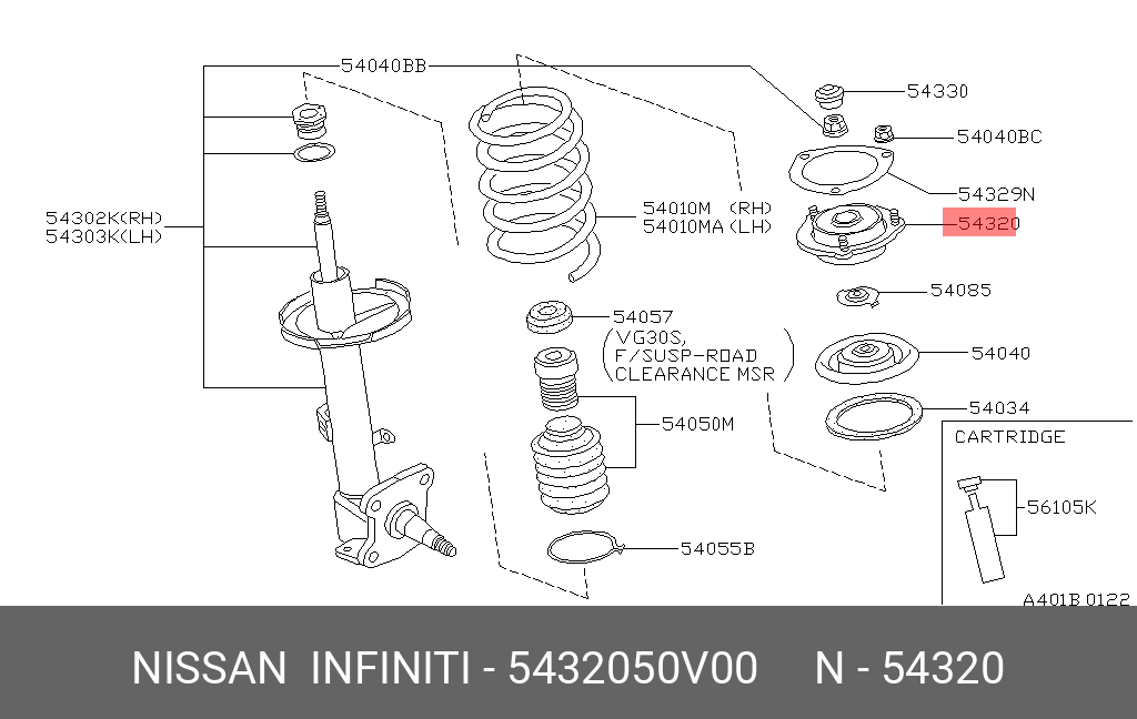 NISSAN 54320-50V00 54320-50V00