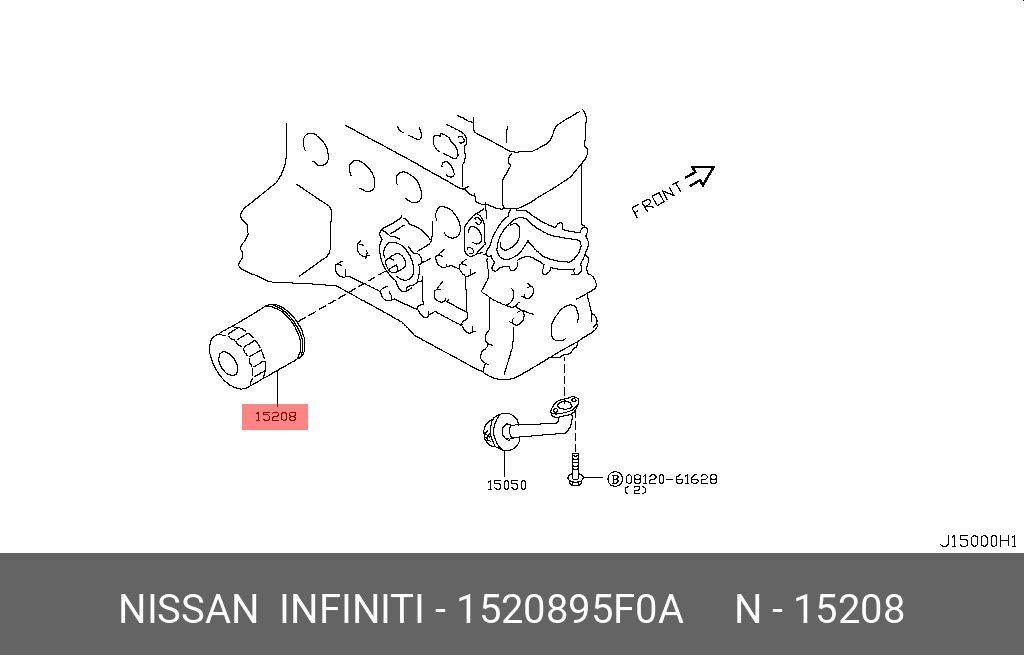 NISSAN 15208-95F0A 15208-65F0A,1N08-14-302,77 00 112 686,15208-65F0B,15 ...