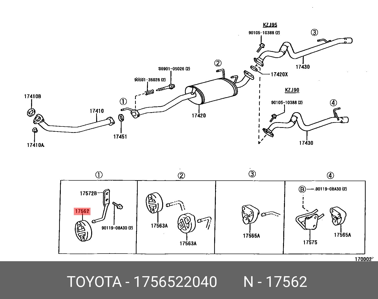 TOYOTA 17565-22040 17565-74280,17565-46040,17565-28010,17565-22040 ...