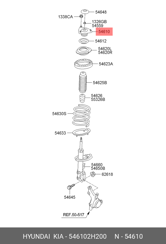 HYUNDAI 54610-2H200 54610-2H000,54610-2H200,54610-2H300
