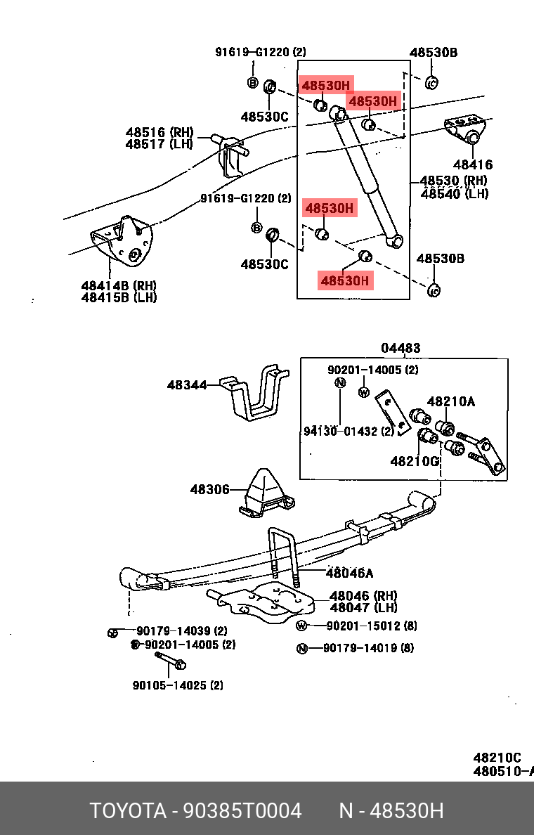 TOYOTA 90385-T0004 90385-19007,90385-19006