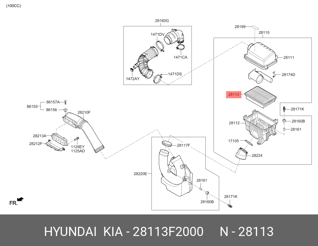 HYUNDAI 28113-F2000 28113-F2000