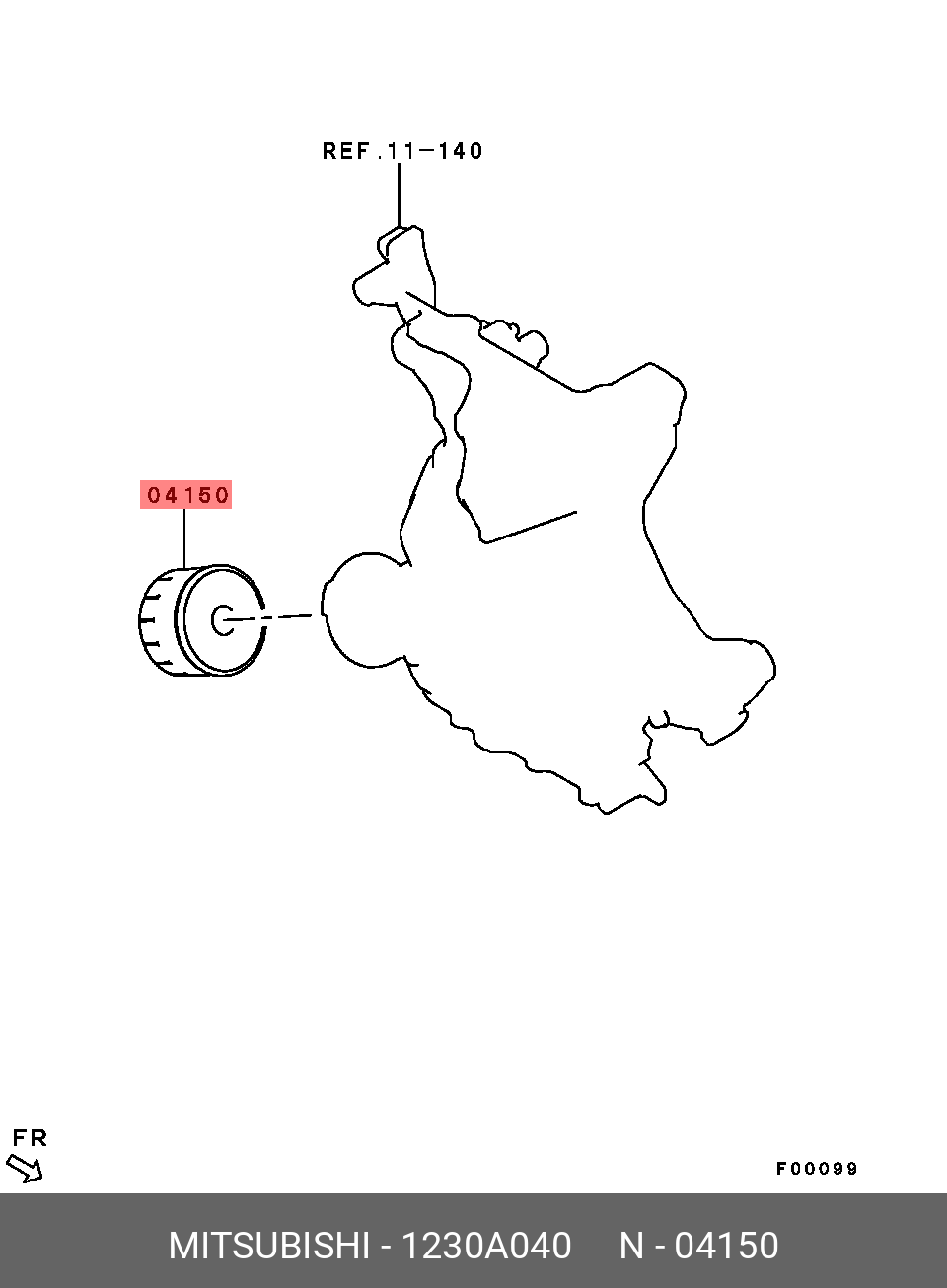 MITSUBISHI 1230A040 15208-KA000,15208-HC430,15208-6A0A0,N350-14-302 ...