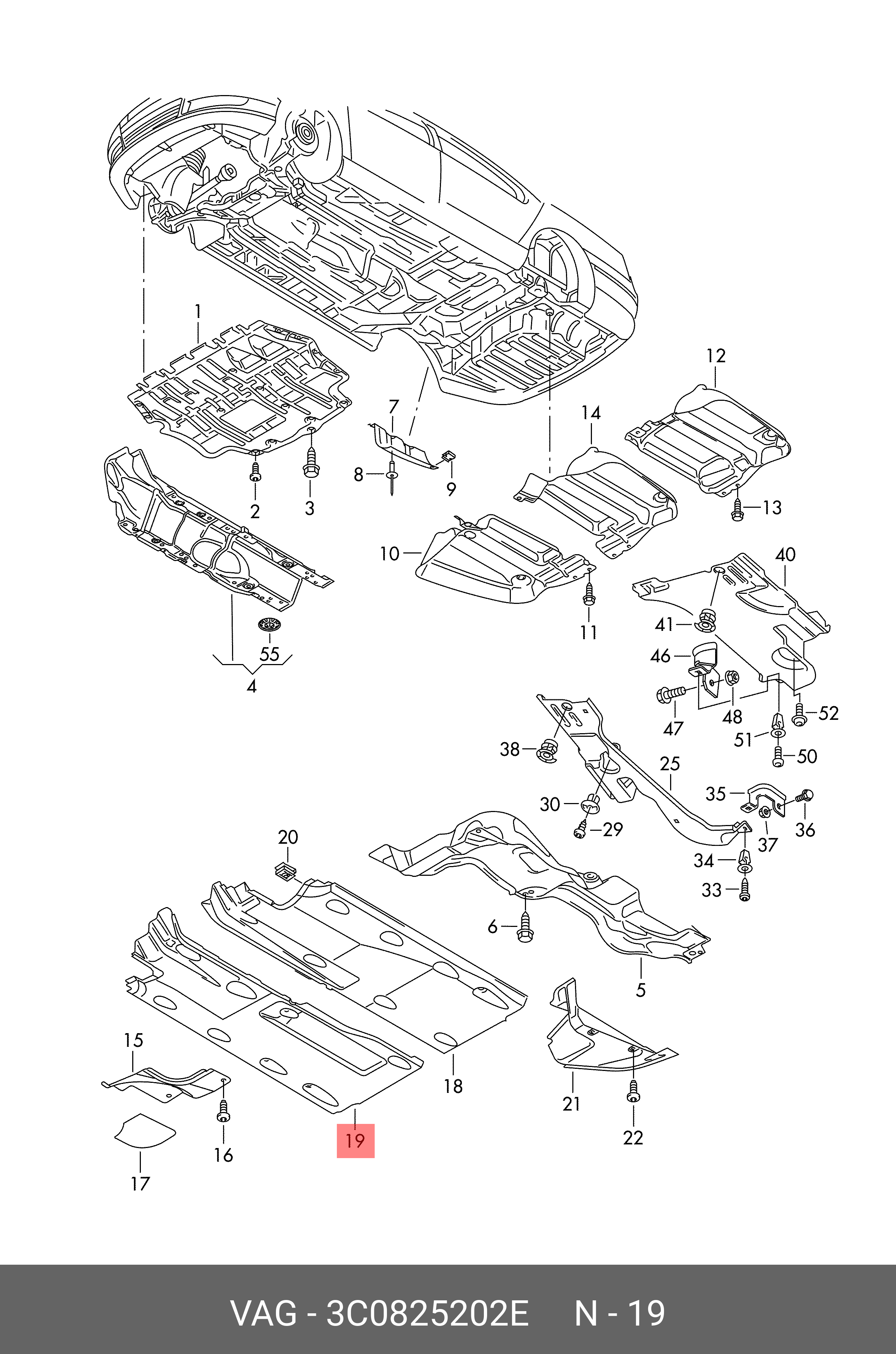 VOLKSWAGEN 3C0825202E 3C0825202E