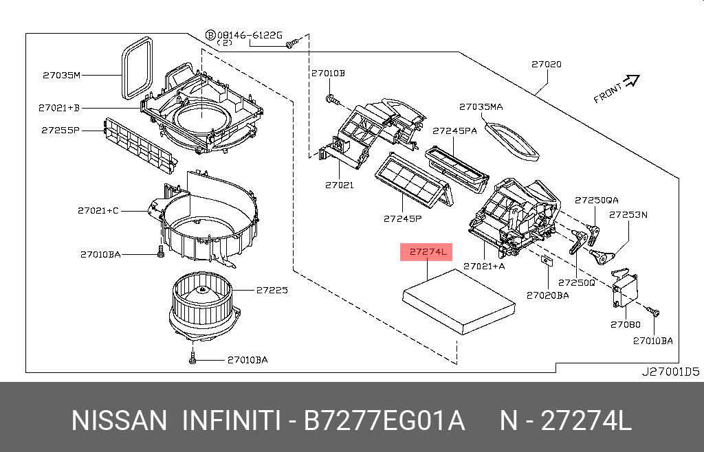NISSAN B7277-EG01A 27277-EG025,27277-AR225,27891-3YF0A