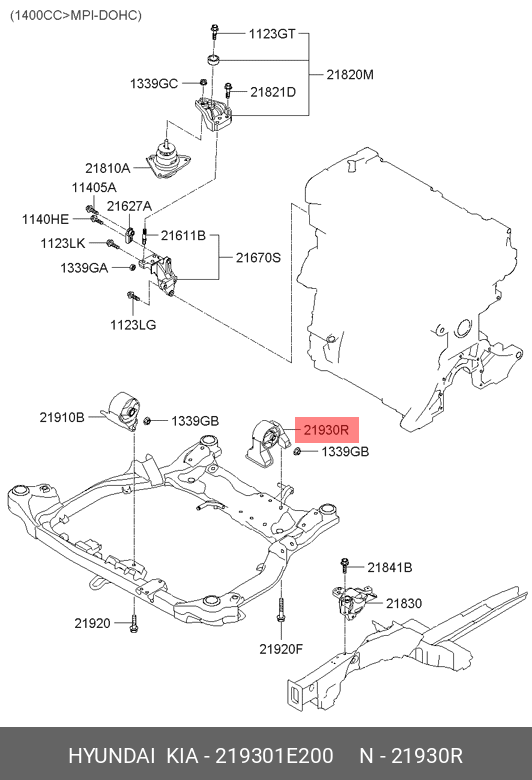 HYUNDAI 21930-1E200 21930-1G000,21930-1G100,21930-1G050,21930-1G150