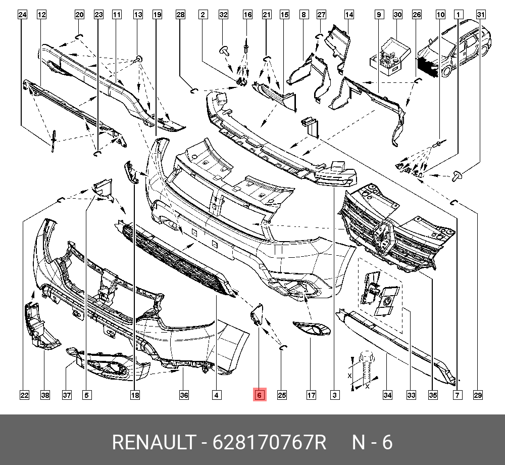RENAULT 628170767R 628170767R