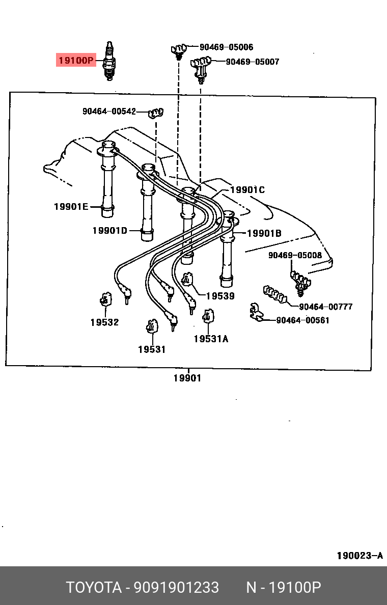 TOYOTA 90919-01233 SPLZF R5C11,5960.82,18840-11051,18841-08051,18841-11051