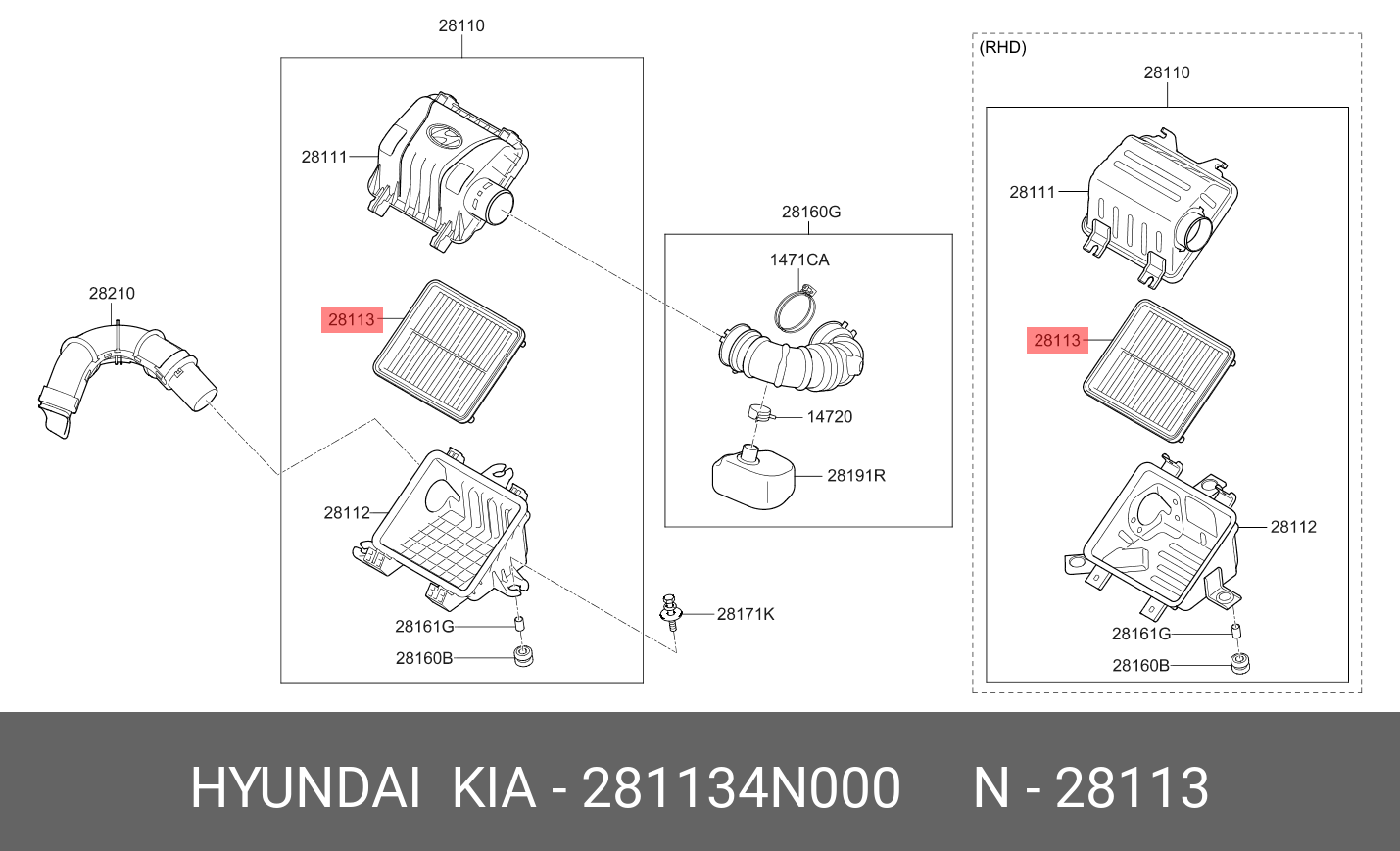 HYUNDAI 28113-4N000 28113-4N000
