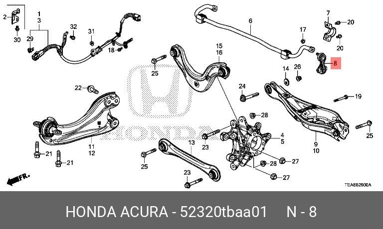 HONDA 52320-TBA-A01 52320-TEA-T00,52320-TBA-A01