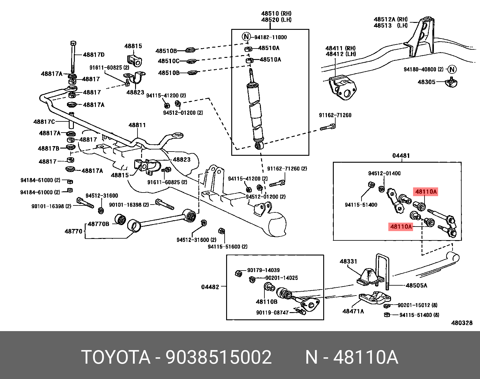 TOYOTA 9038515002 90385-15016