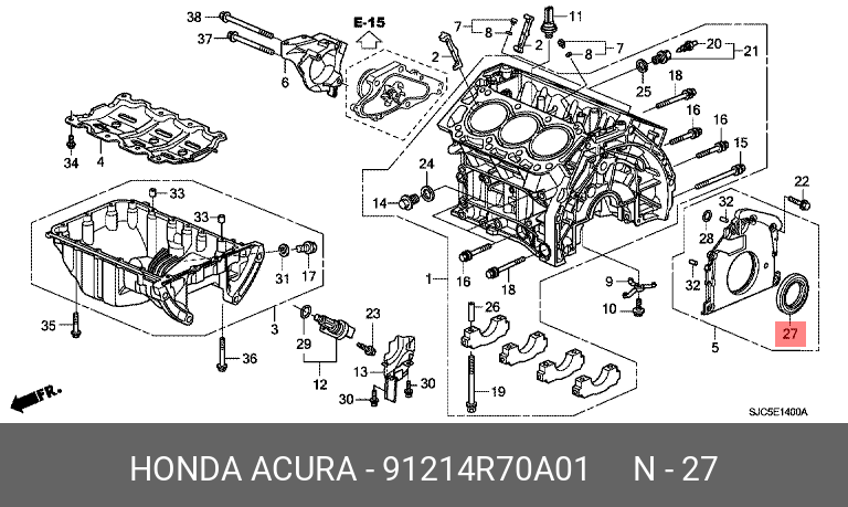 HONDA 91214-R70-A01 91214-RCA-A01,91214-R70-A01