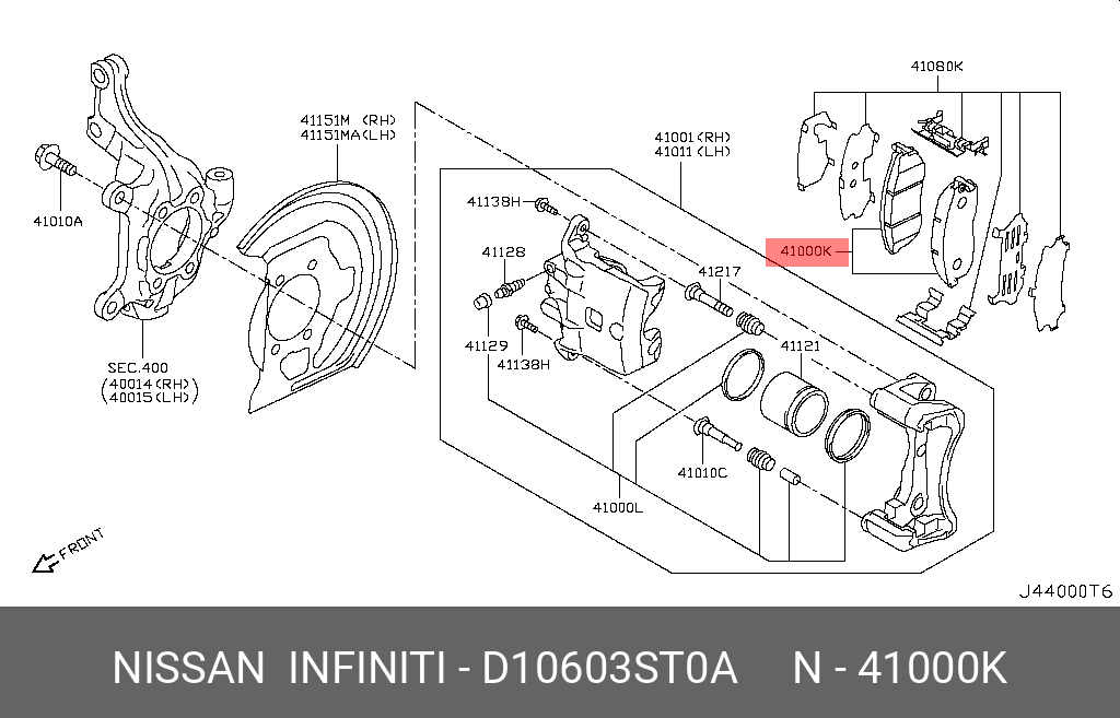 NISSAN D1060-3ST0A 41060-8M190,41060-AU091