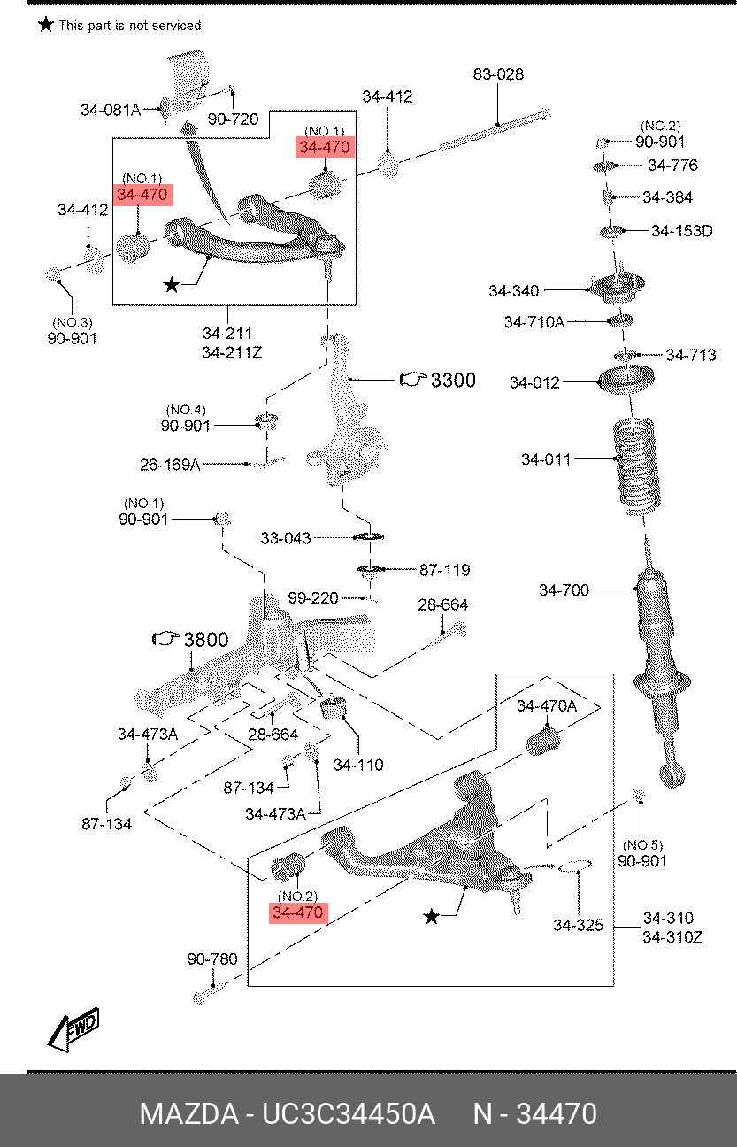 MAZDA UC3C-34-450A UC3C-34-450A,1 735 761