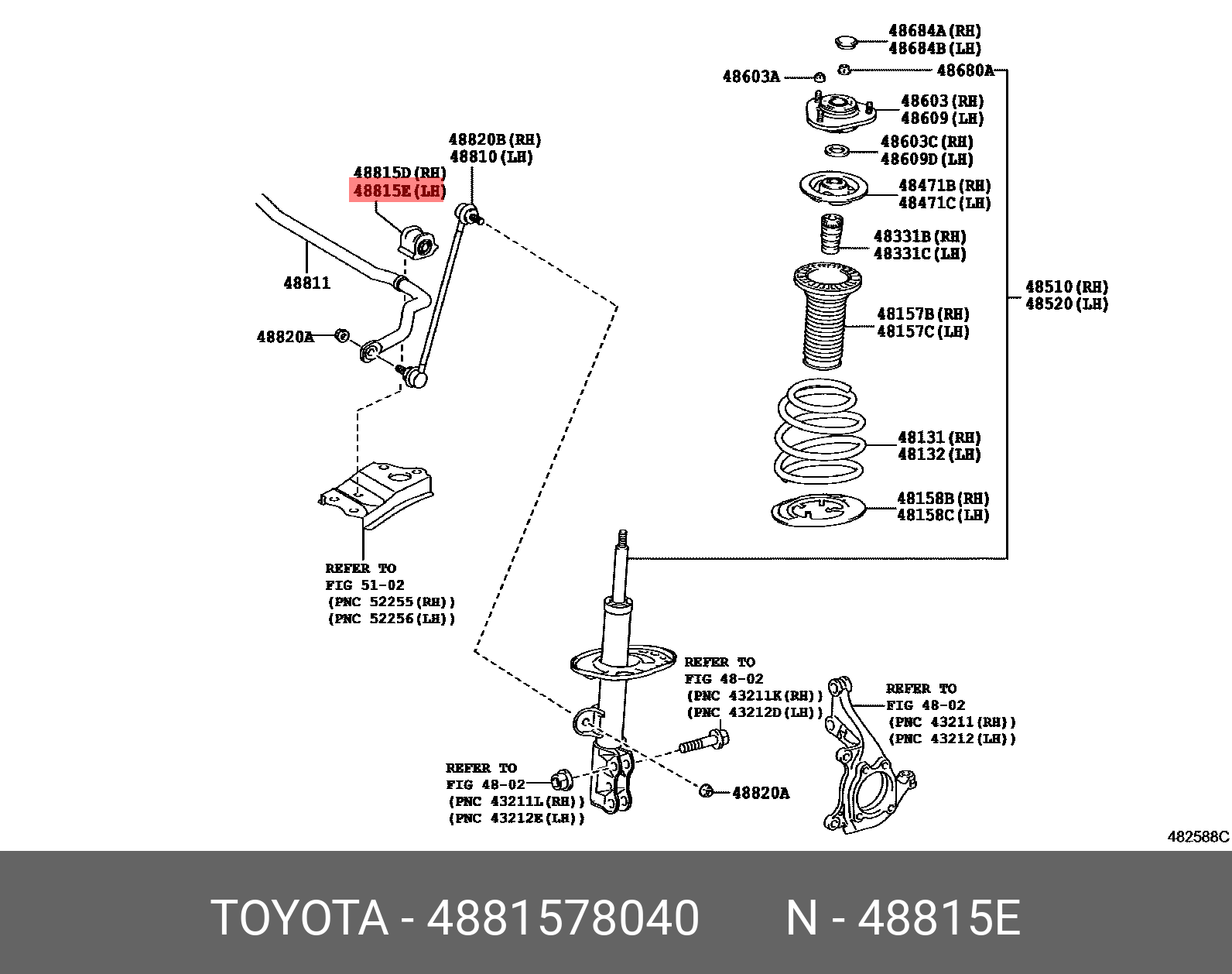 TOYOTA 48815-78040 48815-78041,48815-78040