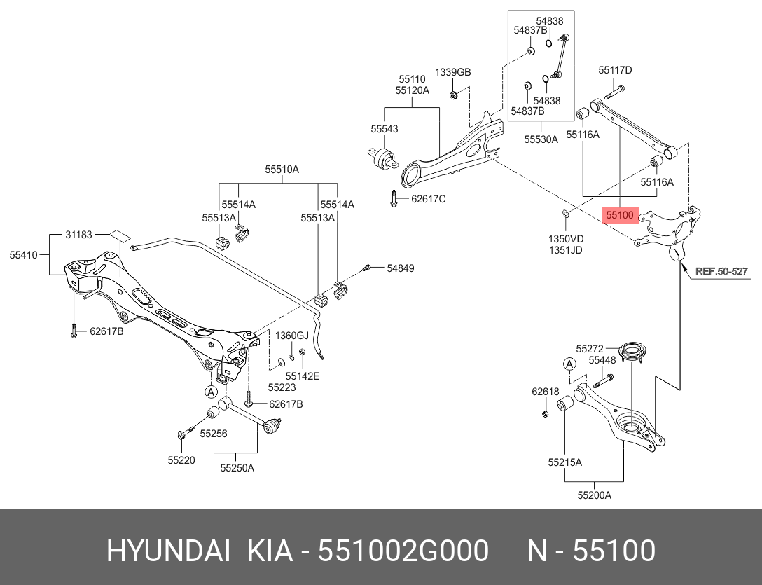 HYUNDAI 55100-2G000 55100-1H000,55100-2G000