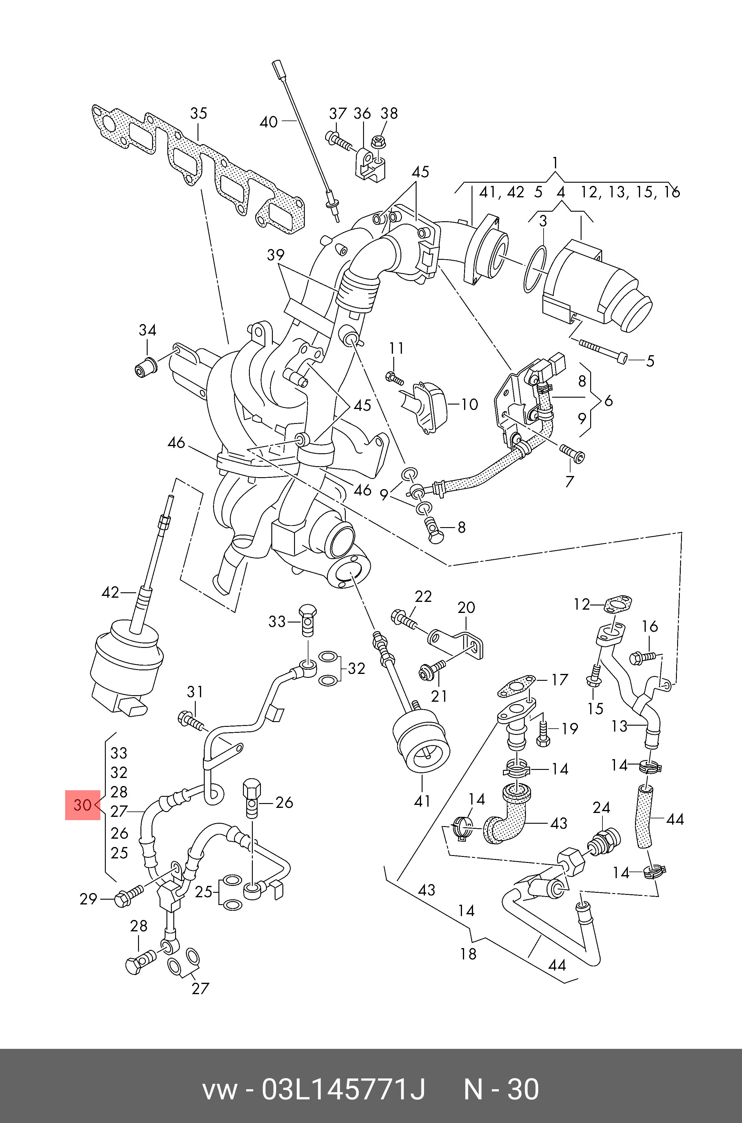 VOLKSWAGEN 03L145771J 03L145771J