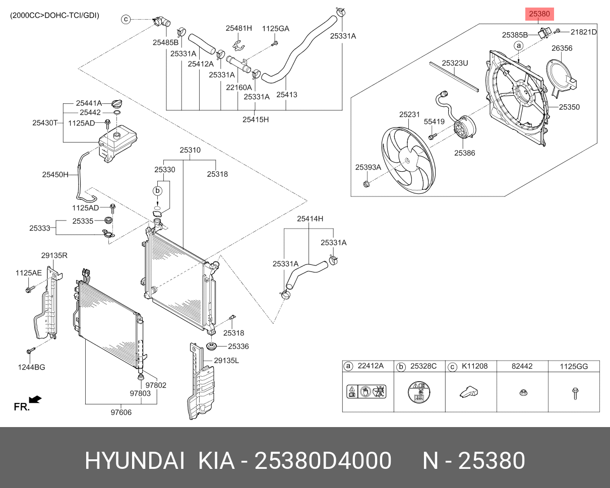 Hyundai / KIA 25380D4000 25380D4000