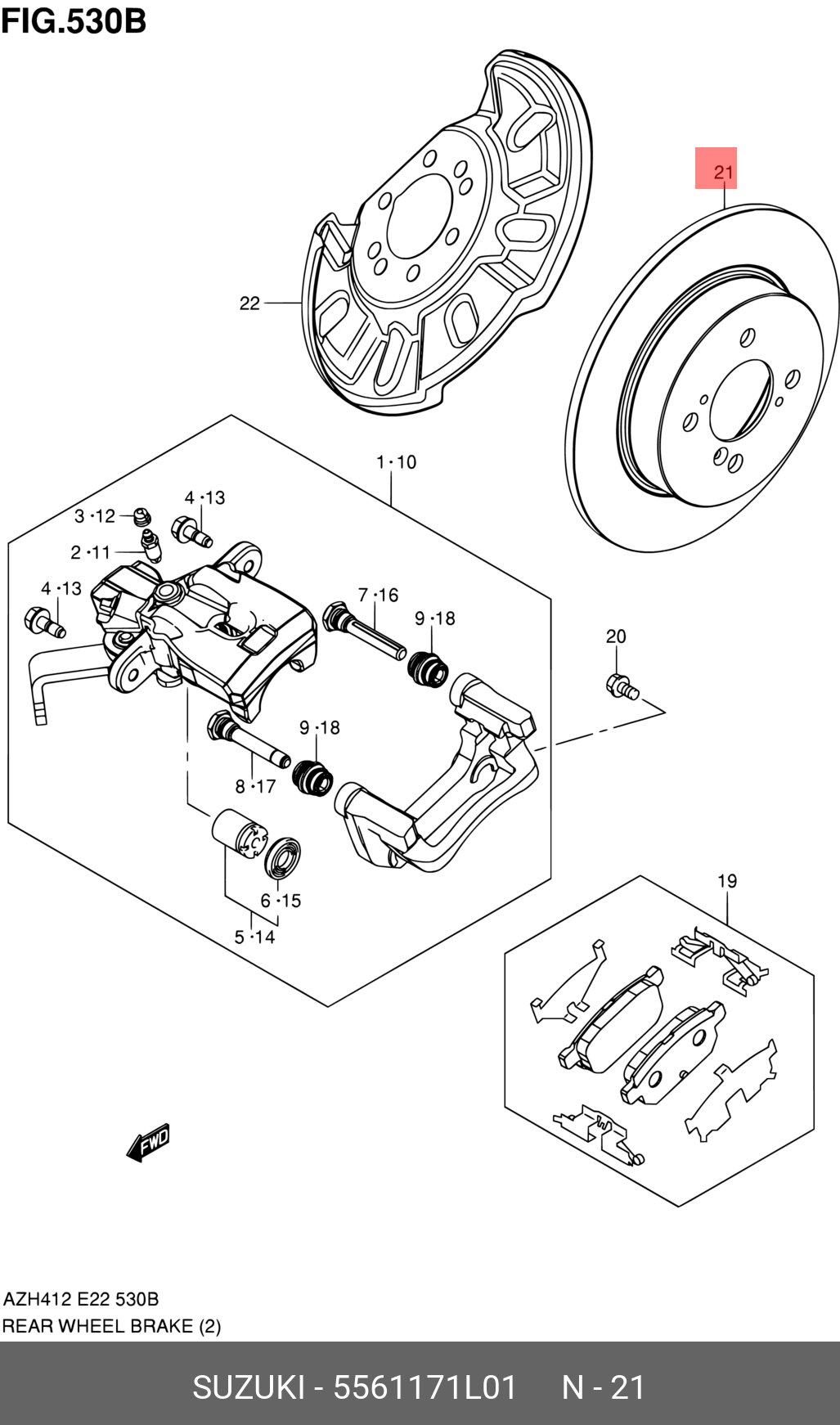 SUZUKI 55611-71L01 55611-68L00,55611-71L01,55611-71L00