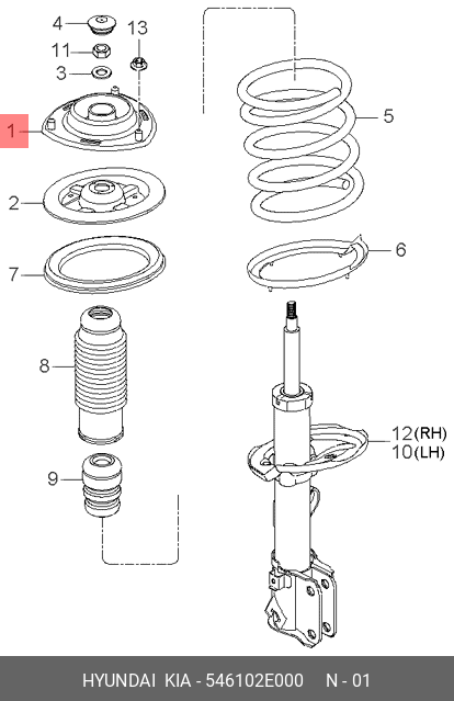 HYUNDAI 54610-2E000 54610-2E100,54610-2E200,54610-2E100,54610-3E000