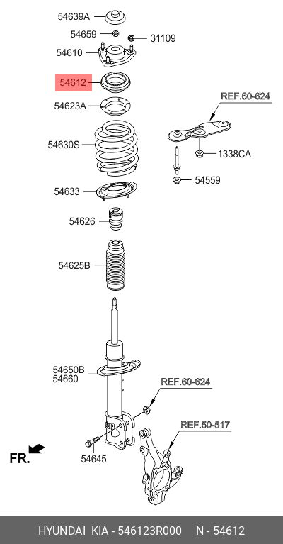 HYUNDAI 54612-3R000 54612-3W000,54612-2P600,54612-2P600,54612-3W000 ...