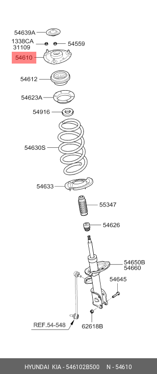 HYUNDAI 54610-2B500 54610-2B500,54610-2P000