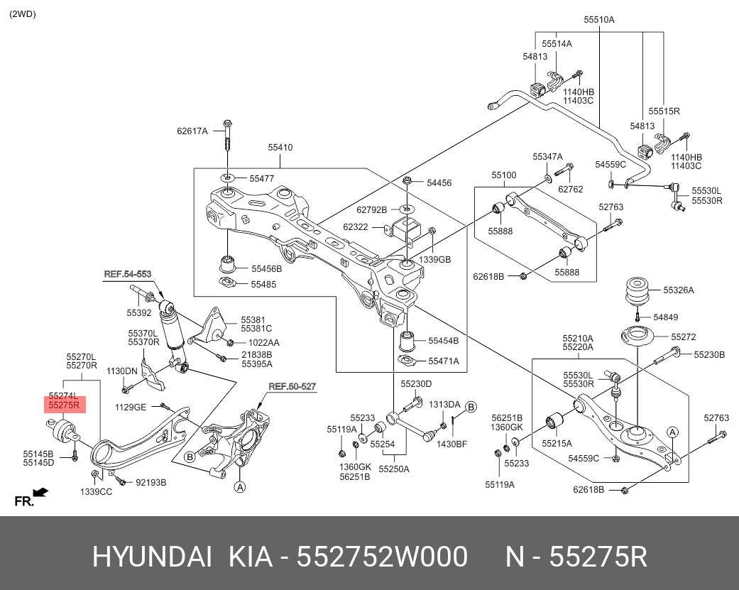 HYUNDAI 55275-2W000 55275-2W000,55275-2W100
