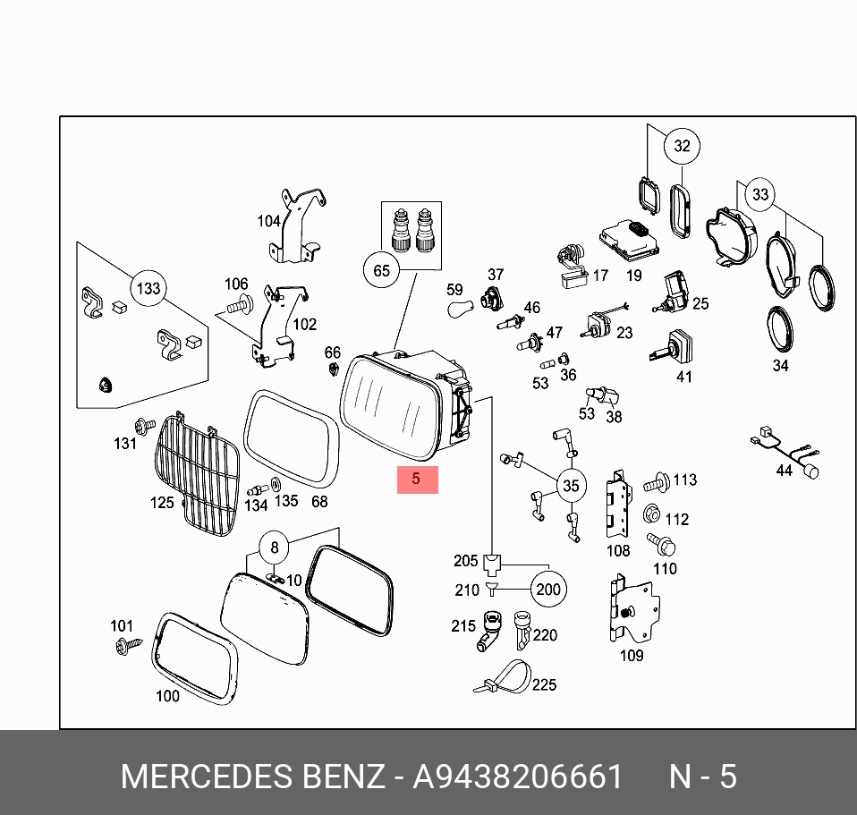 MERCEDES-BENZ A9438206661 A9438206661