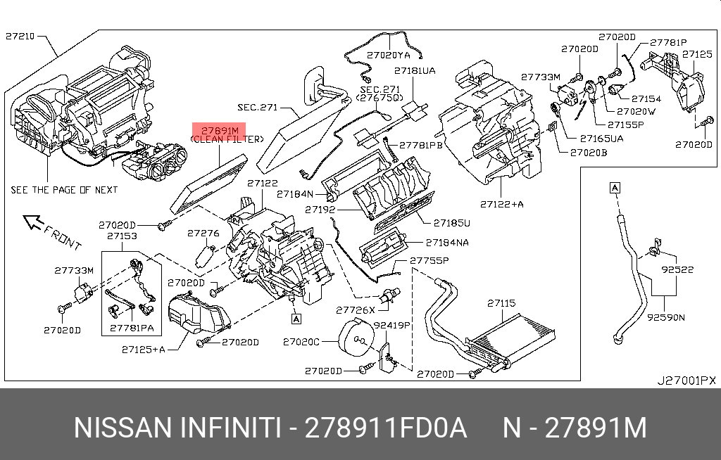 NISSAN 27891-1FD0A B7891-1FCOA,27891-1FE0A,AY684-NS017,AY685-NS017
